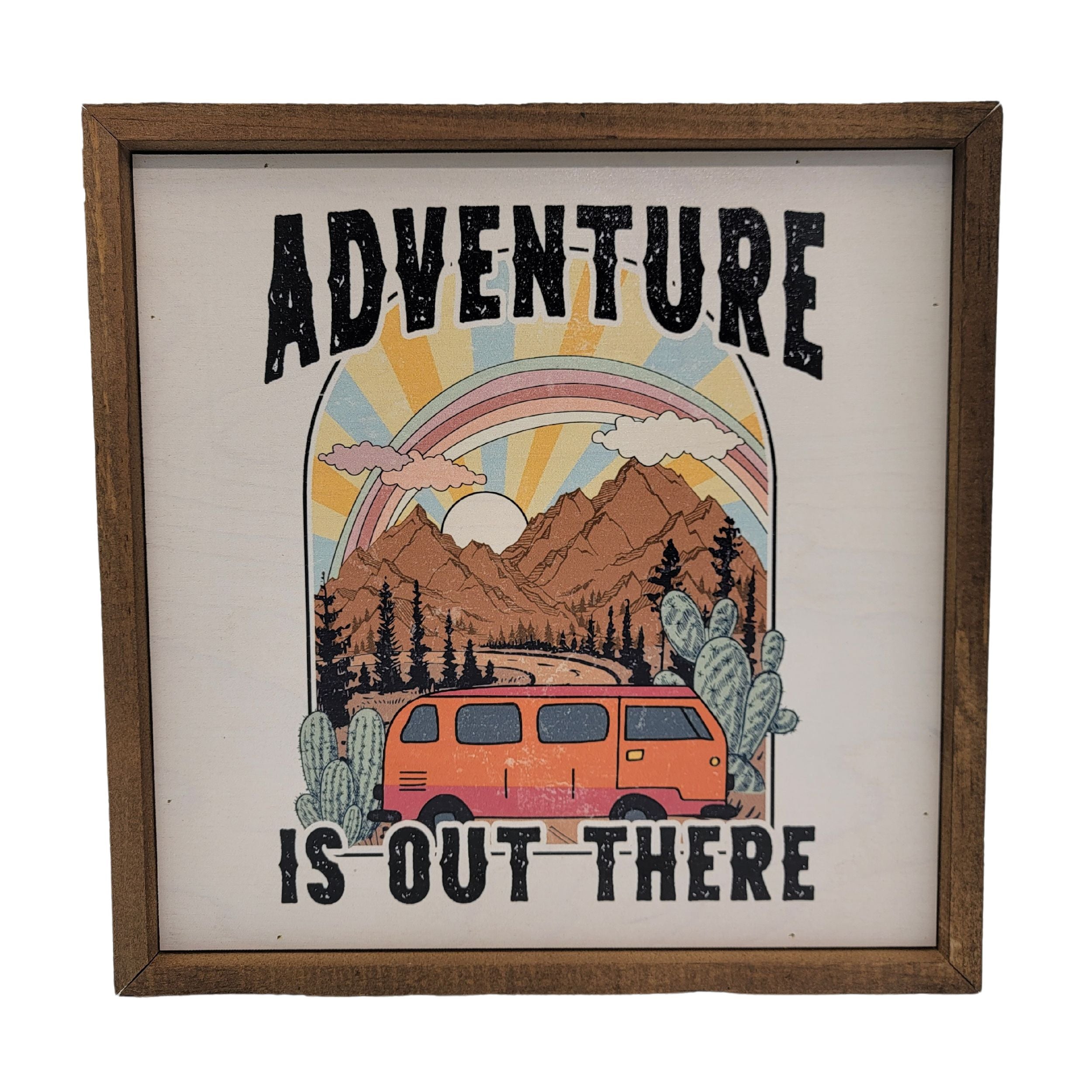 "Adventure Is Out There" 10x10 Sign - CW051 - 2 Per Pack ($11.00 Per S ...